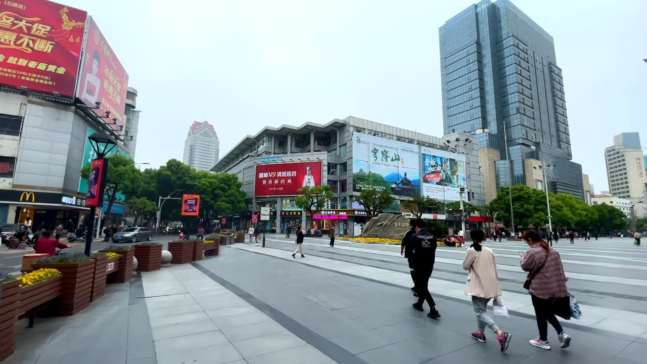 [4K] China Suzhou urban area walk - SuZhou Commercial Street HD (60 Fps ...
