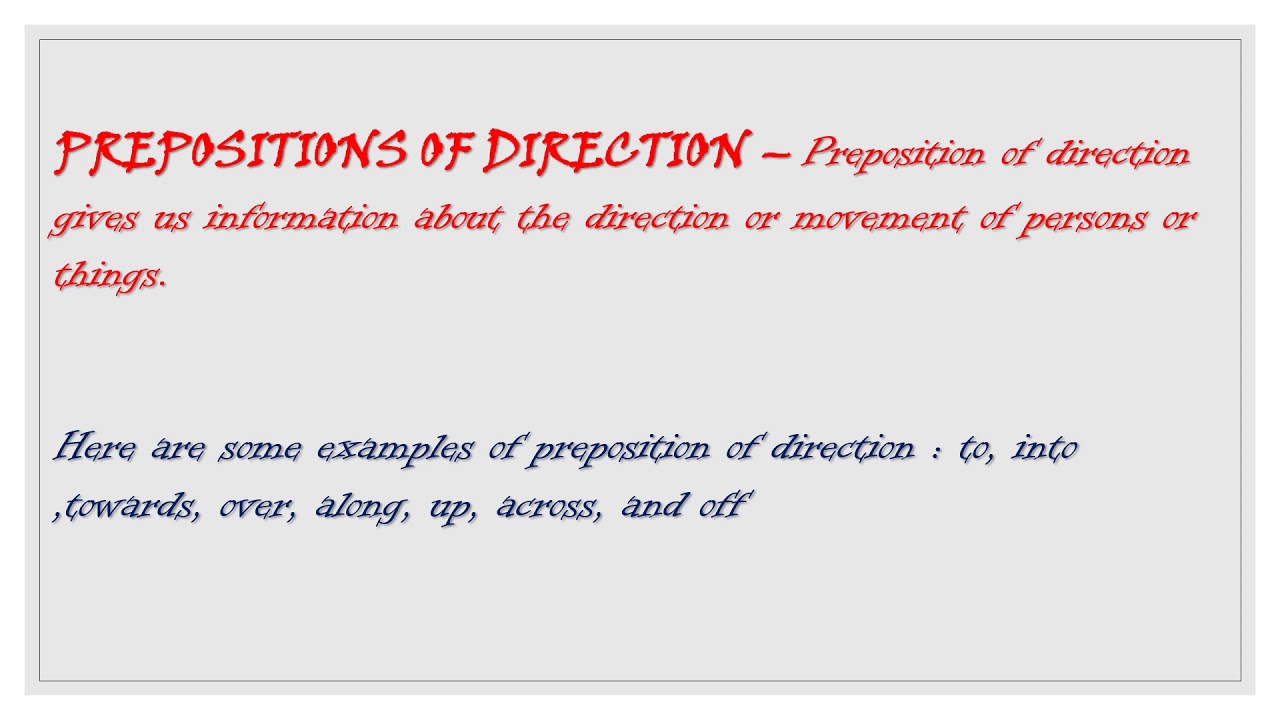 PREPOSITIONS GRADE 5 PART 2 - YouTube
