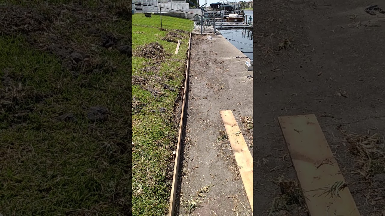 Concrete seawall cap and what not to do - YouTube