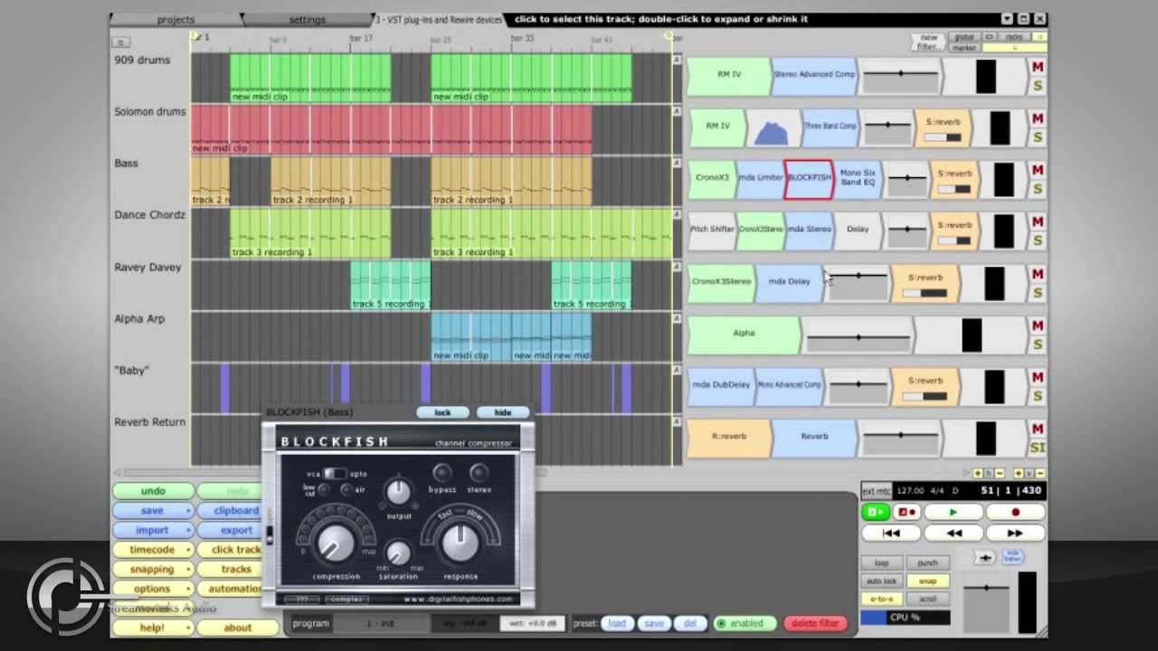 SWA Complete Tracktion 3 - VST Plugins & Rewire Devices (3/18) - YouTube