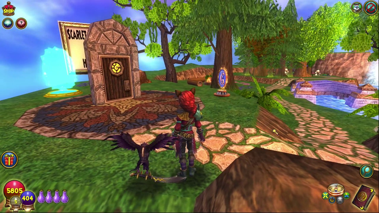 Wizard101 Wooded Cottage Castle Tour REDUX - YouTube