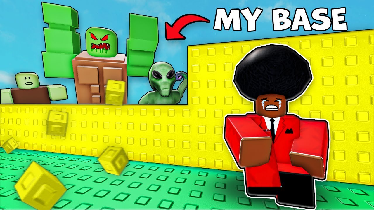 I Built a Base To SURVIVE 9,999 ZOMBIES In Roblox build ur base… - YouTube