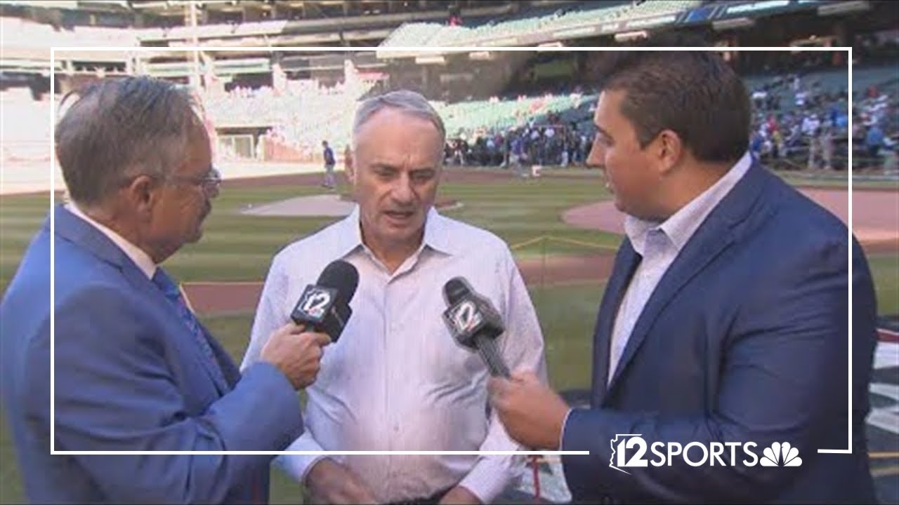 12News speaks with MLB Commissioner Rob Manfred at the World Series ...