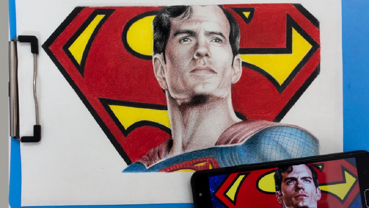 Drawing Our Generations childhood Hero Pencil Portrait | Superman ...
