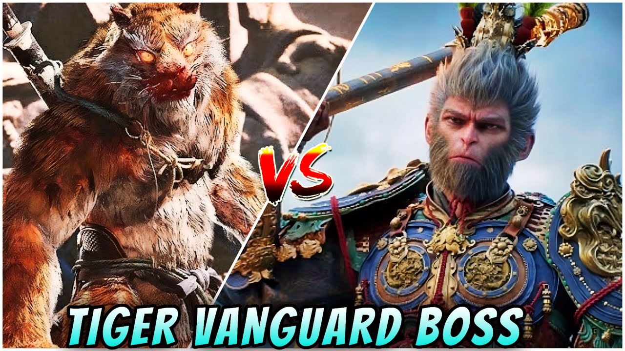 Bloody Wild Tiger Vanguard Boss Fight "Black Myth Wukong PS5 Gameplay 😱 ...