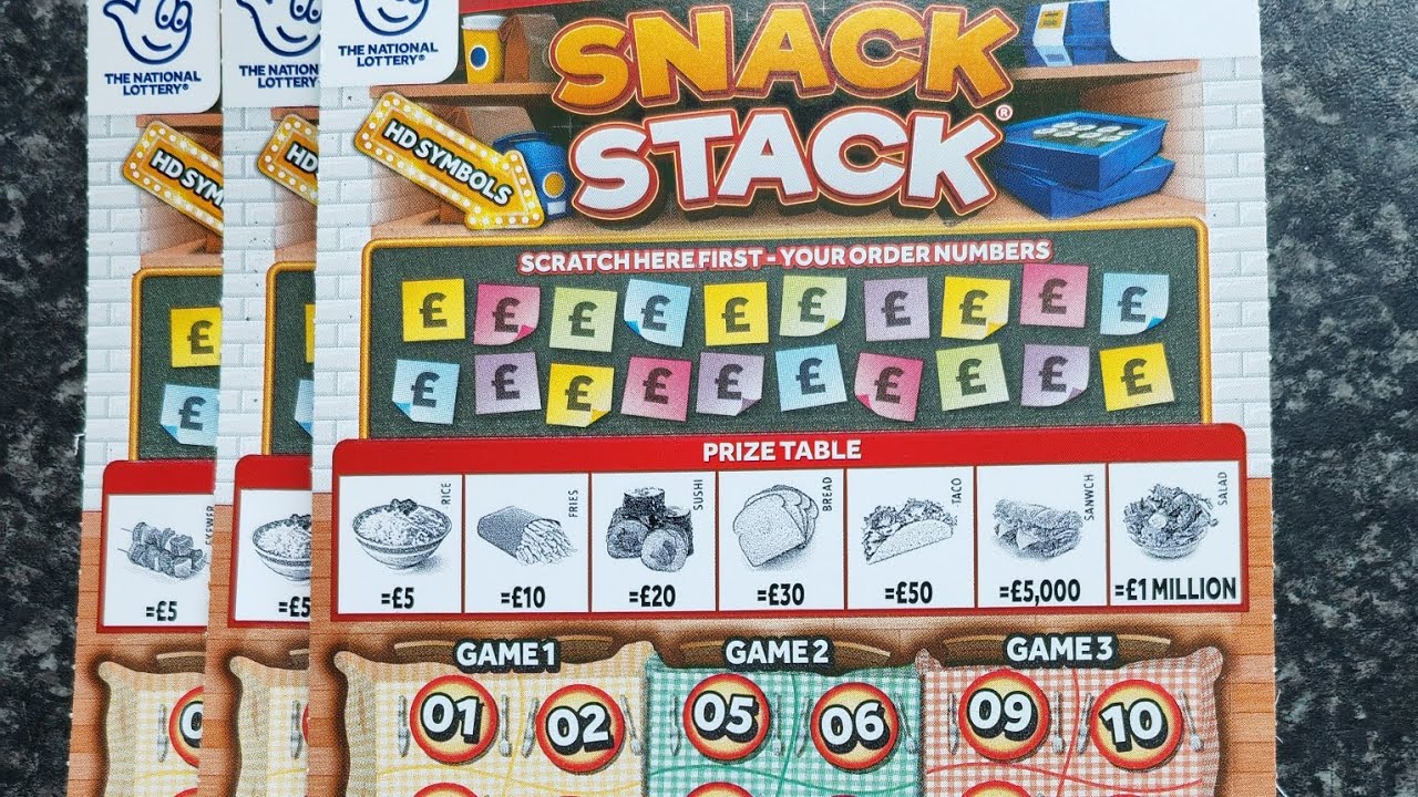 New snack stack scratch cards £15 in play - YouTube