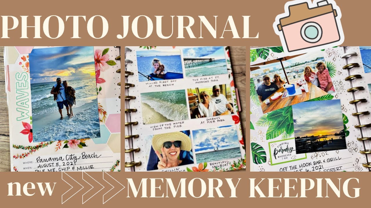 PLAN WITH ME | PHOTO JOURNAL MEMORY KEEPING SPREADS | THE HAPPY PLANNER ...