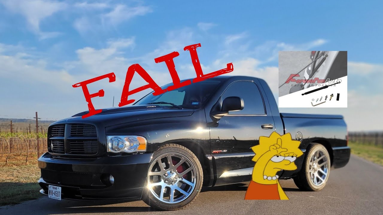 Ram SRT10 Tailgate assist FAIL! - YouTube