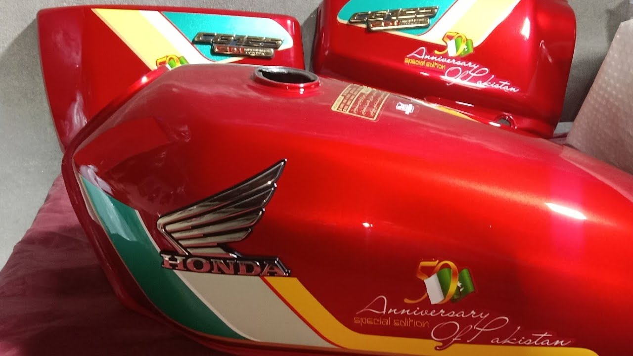 CG 125 1997 MODEL TANKI TAPPY |RED - YouTube