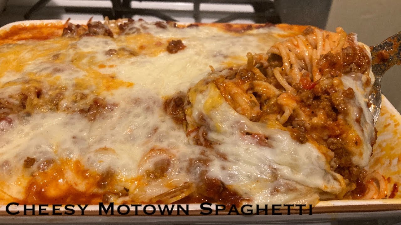 How To Make Motown Layered Baked Spaghetti Homemade Easy Spaghetti ...
