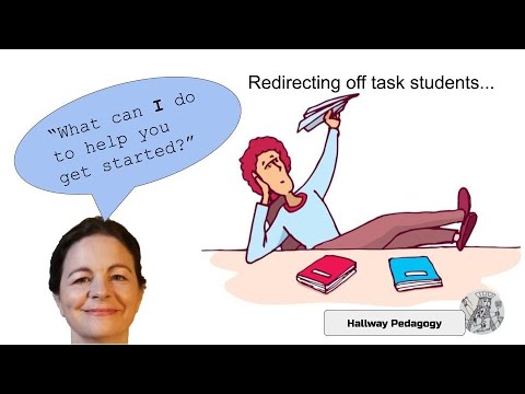 Hallway Pedagogy redirecting off task students - YouTube