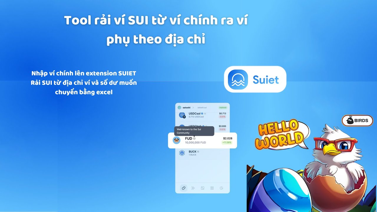 Hướng dẫn chạy Tool rải đồng SUI ra các ví phụ - SUI Multisend ...