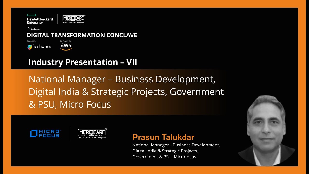 Industry Presentation – Prasun Talukdar, Micro Focus - YouTube