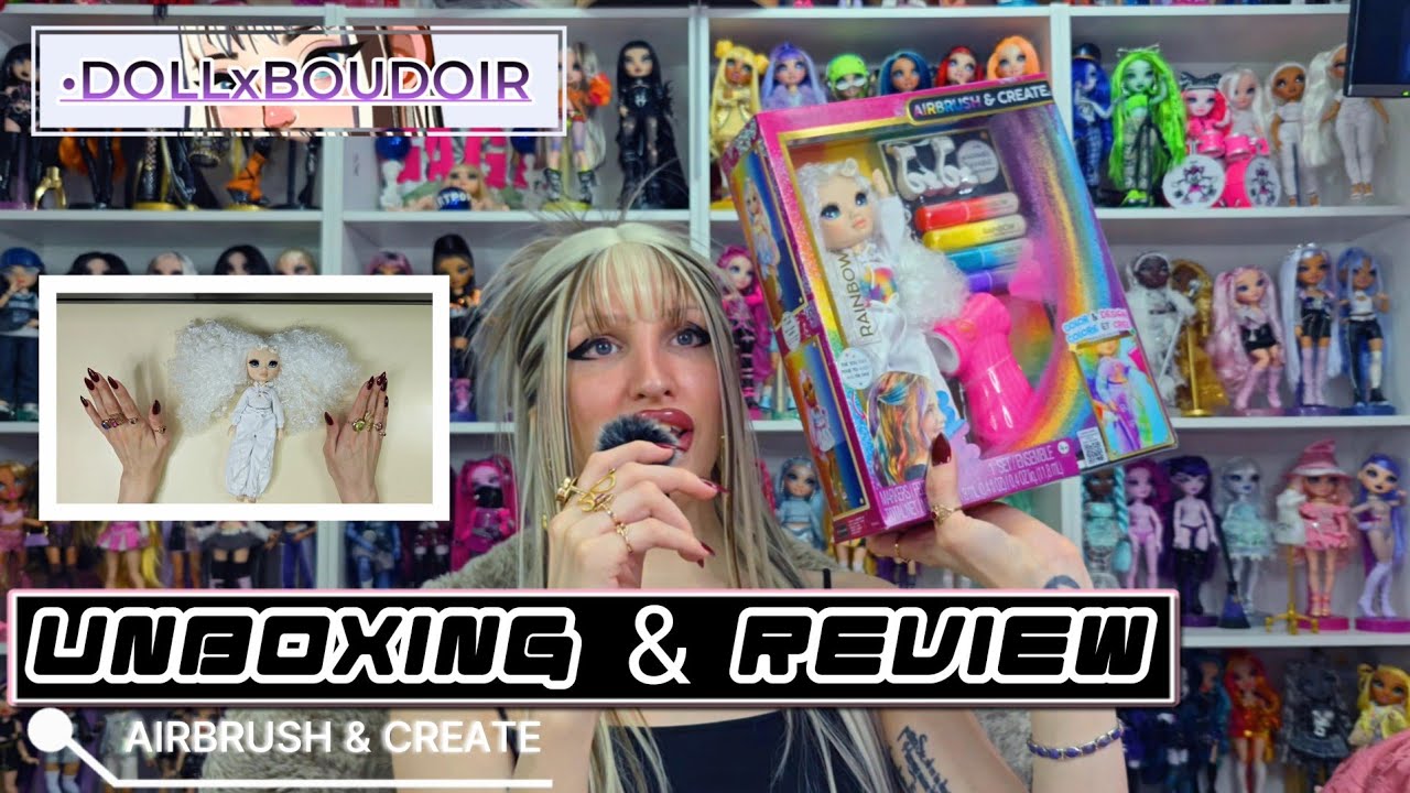 Rainbow High - Airbrush & Create Doll - Unboxing & Review - YouTube