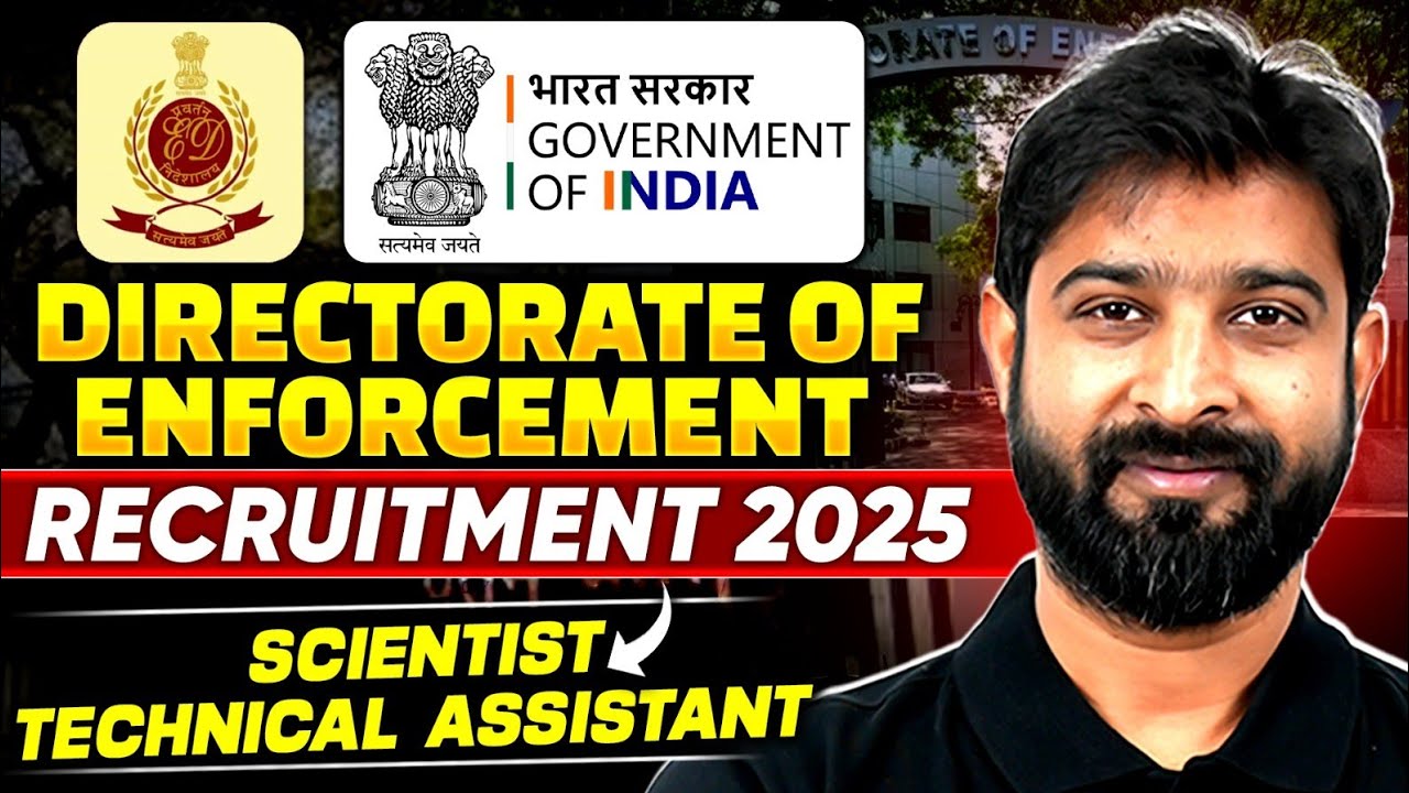 Government Of India | Directorate Of Enforcement Recruitment 2025 ...