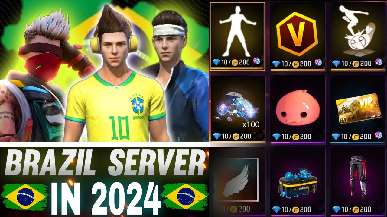 FULL REVIEW BRAZIL SERVER 🇧🇷😱💥FREE FIRE TAIWAN SERVER IN 2024 | BEST ...