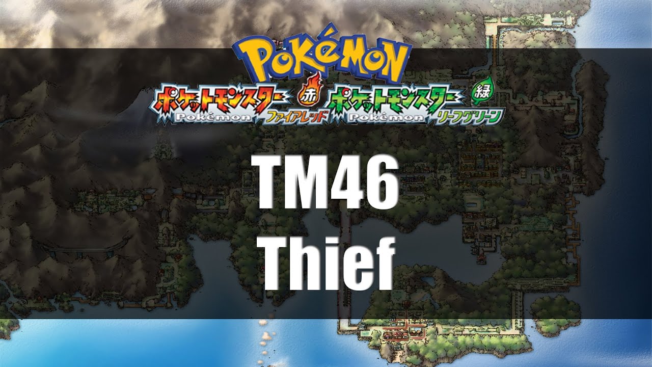 Pokemon Fire Red & Leaf Green | Where to find TM46 Thief - YouTube