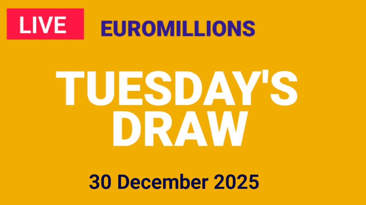 The National Lottery Euromillions Draw Live results from Tuesday 30 ...