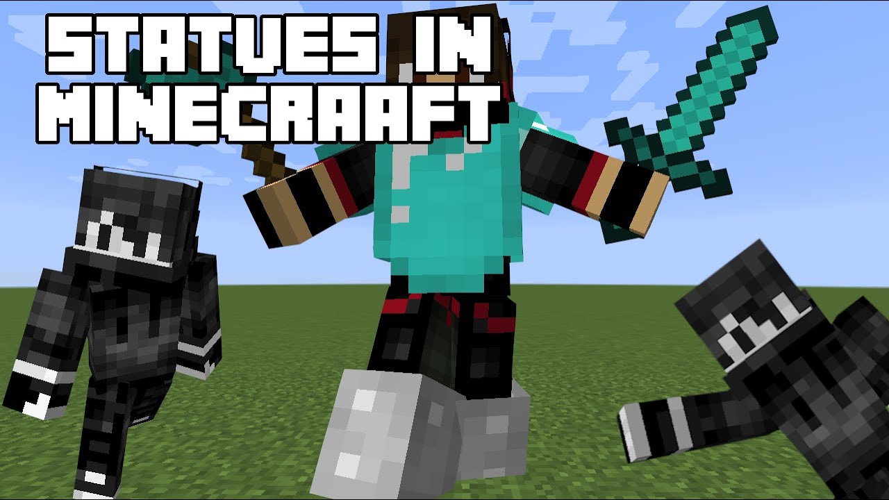 STATUES IN MINECRAFT!!(Minecraft Mod Review) - YouTube