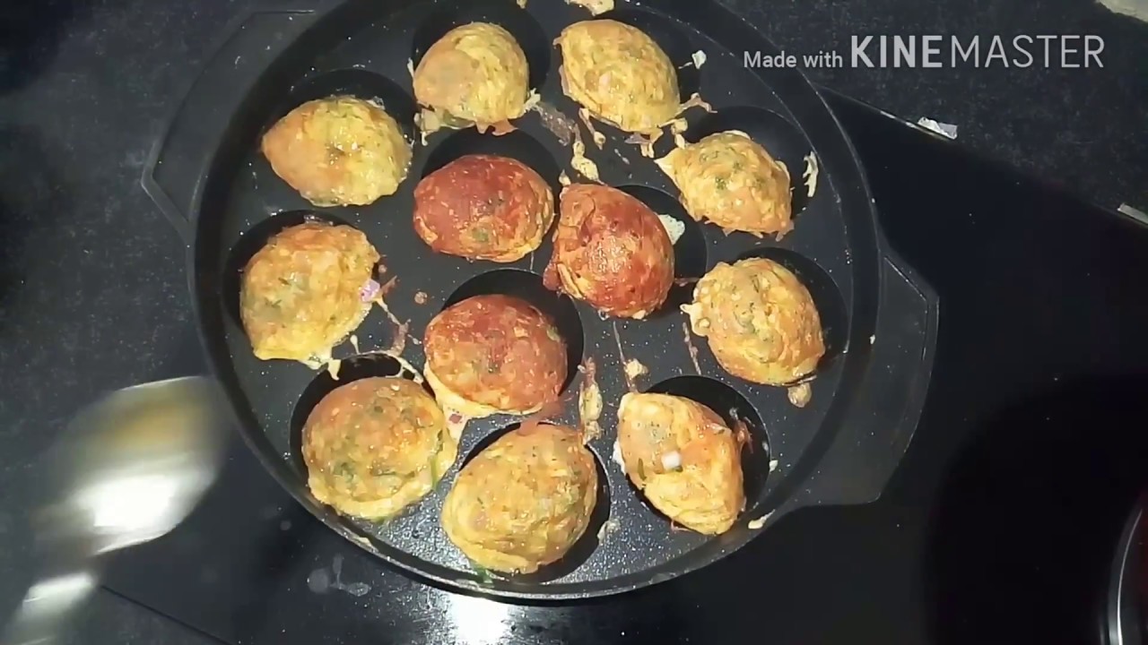 Paddu Style egg recipes street food|| Egg muffins|| Spicy egg masala ...