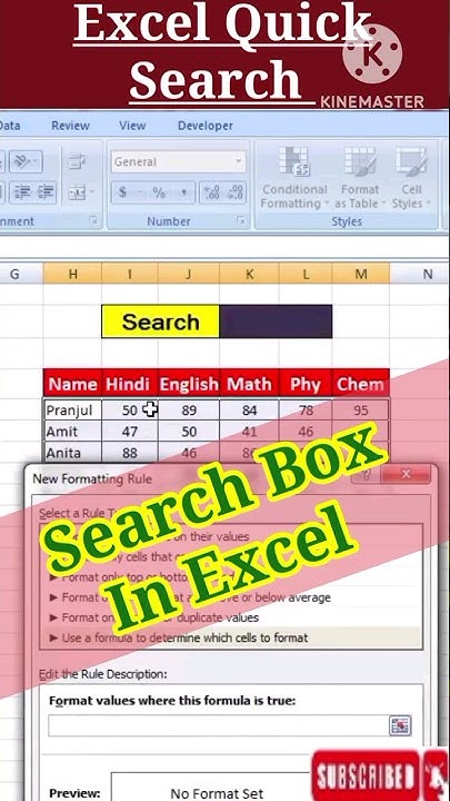 How to Create a Search Box In Excel|| #excel #msexcel #exceltips #computereducation #shorts ...