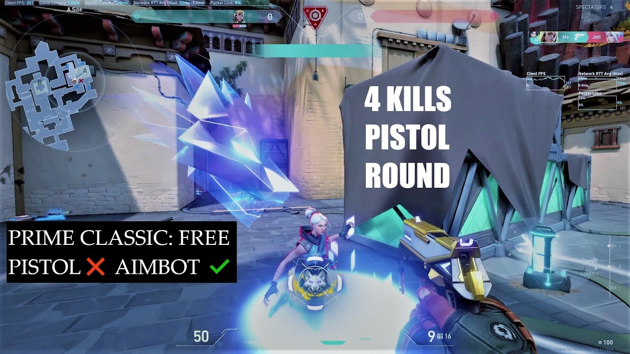 The Aimbot Classic Skin in Valorant 🤔 - 4k / Prime Classic in Pistol ...