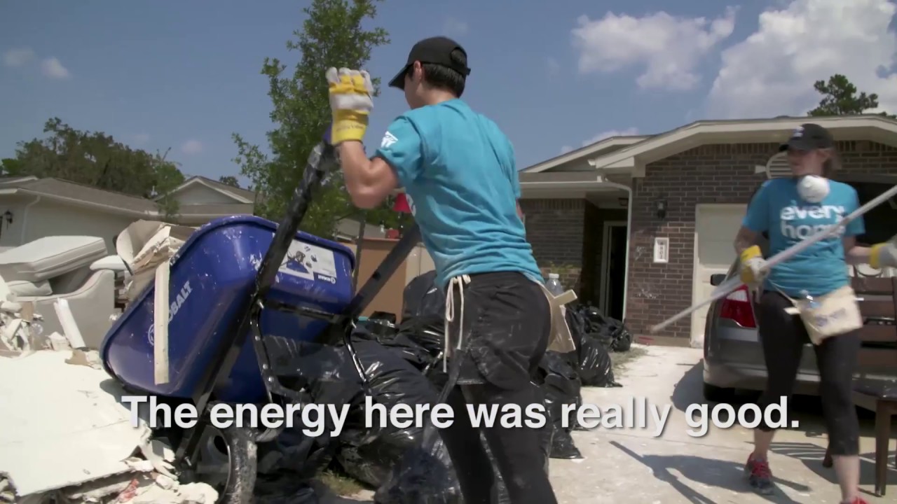 Habitat volunteer Alexander Ajayi on Hurricane Harvey recovery - YouTube
