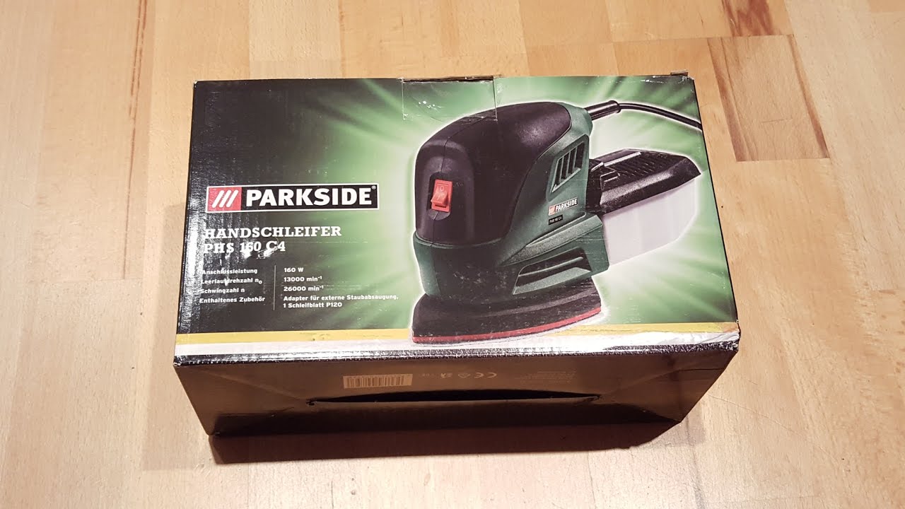 Parkside PHS 160 C4 Handschleifer Schleifmaschine hand grinder ...