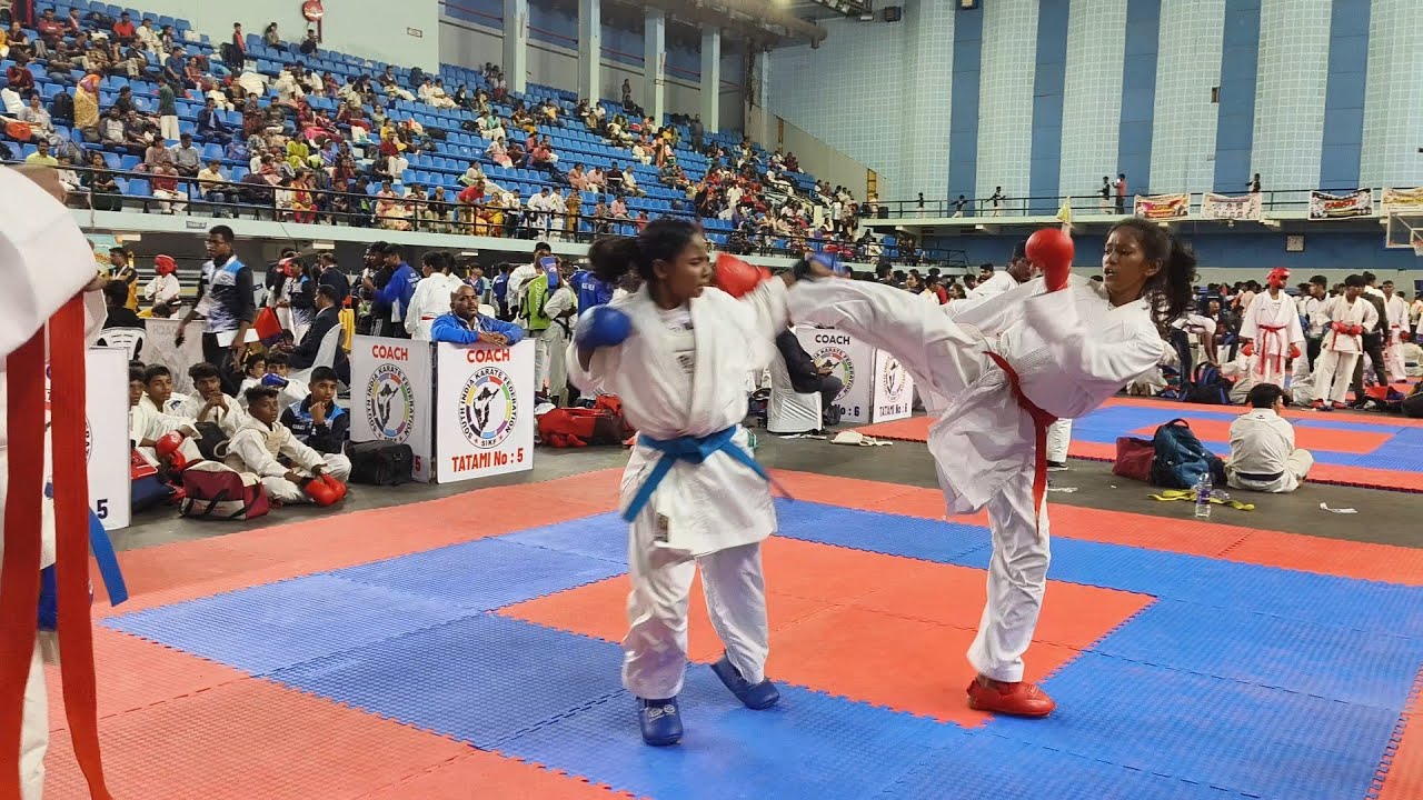 Girls Kumite | Female Cadet, -50Kg | South Indian Karate Championship ...