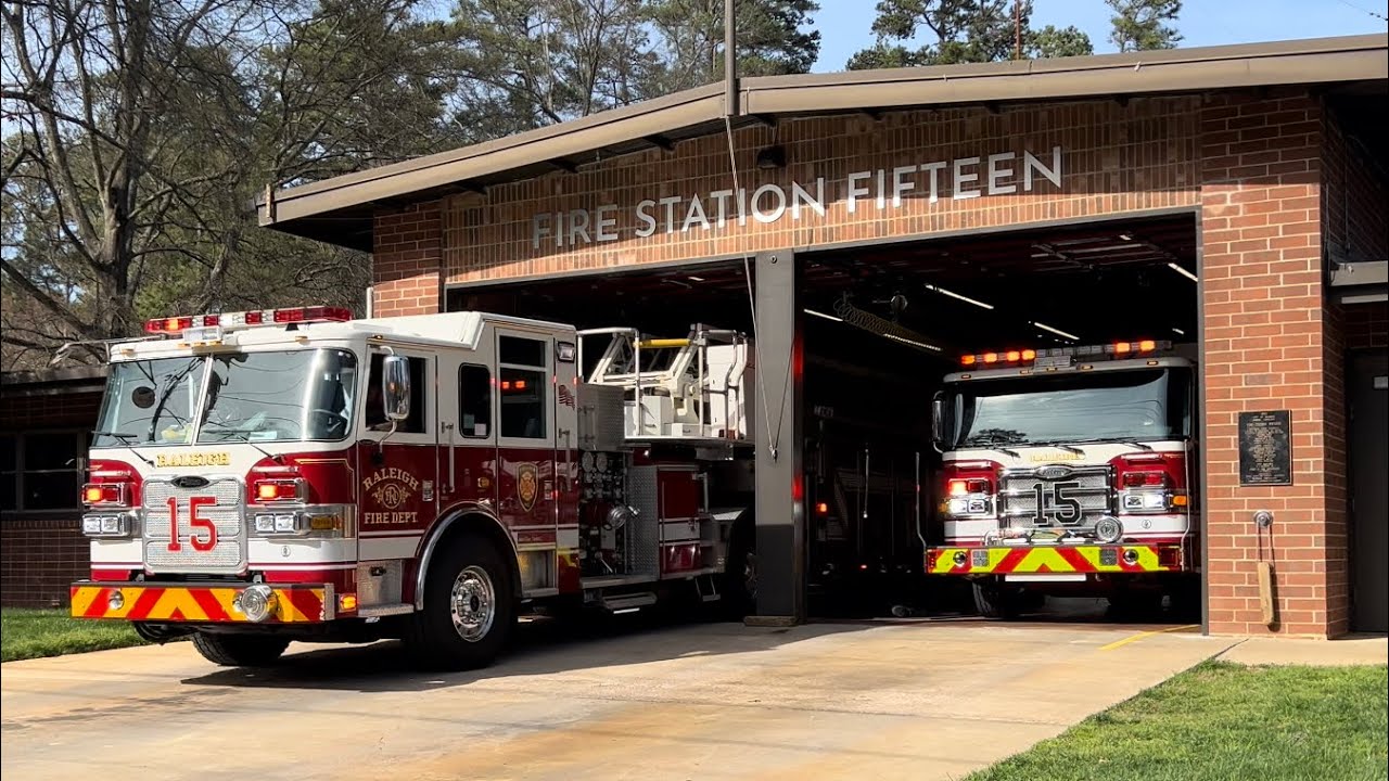 Raleigh Station 15 Responding to a Fire Alarm 3-17-24 - YouTube