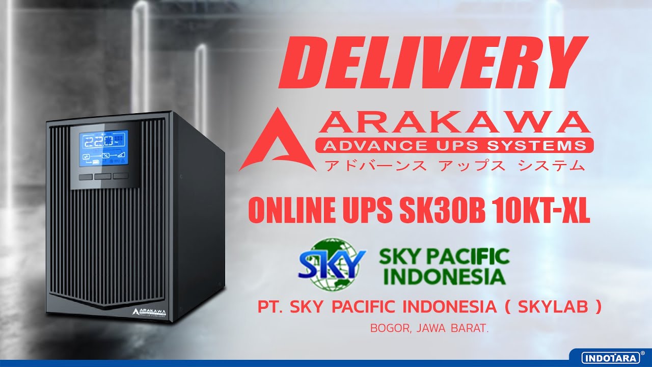 PENGIRIMAN UPS 10KVA DENGAN BACKUP TIME 10 MENIT KE PT. SKY PACIFIC ...