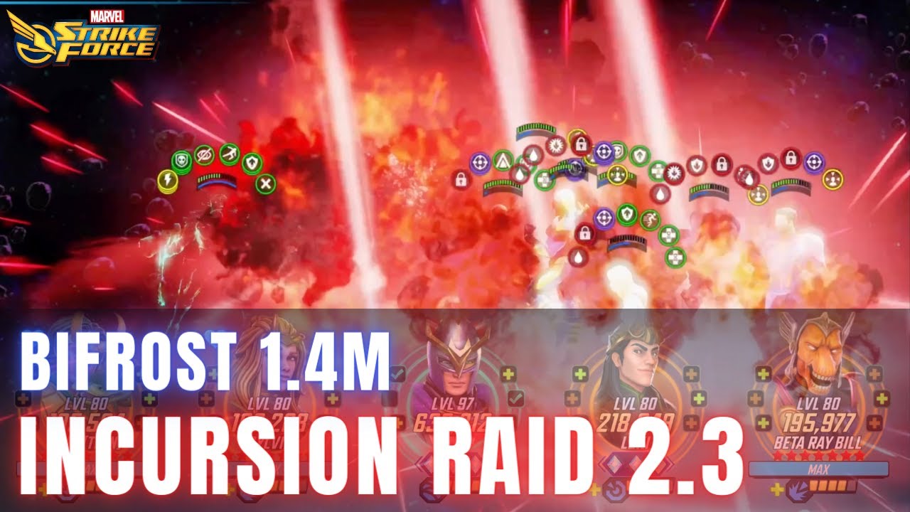 Can 1.4M Bifrost Beat Mystic Section Incursion Raid 2.3? Marvel Strike ...