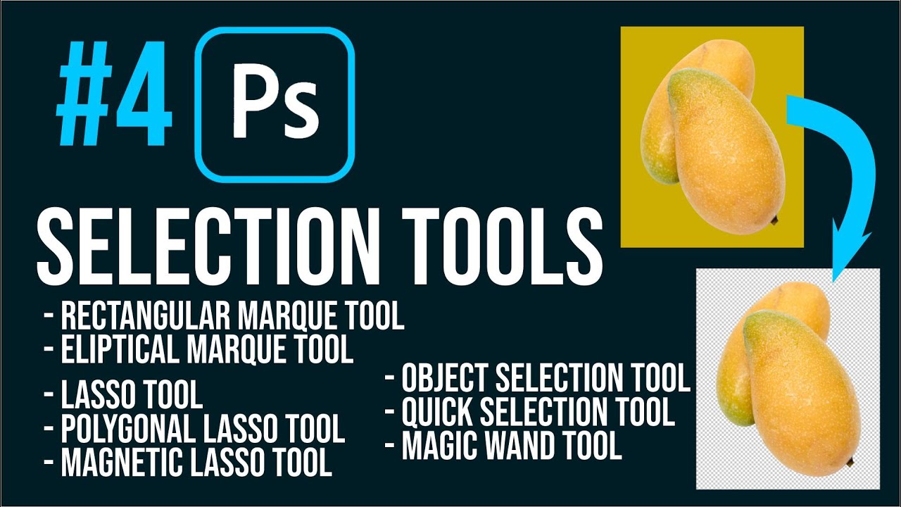 Memahami Selection Tools di Photoshop (Memotong Gambar) - YouTube