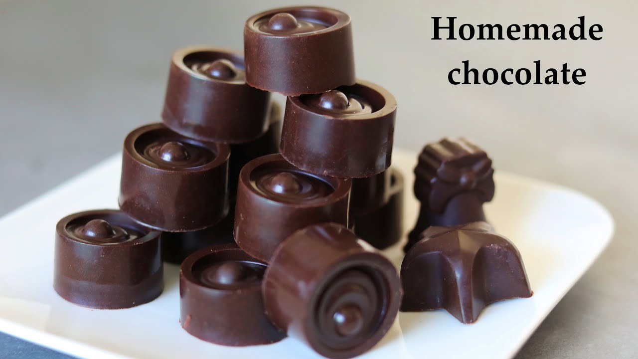 Homemade Chocolate recipe | making chocolate without sugar - YouTube