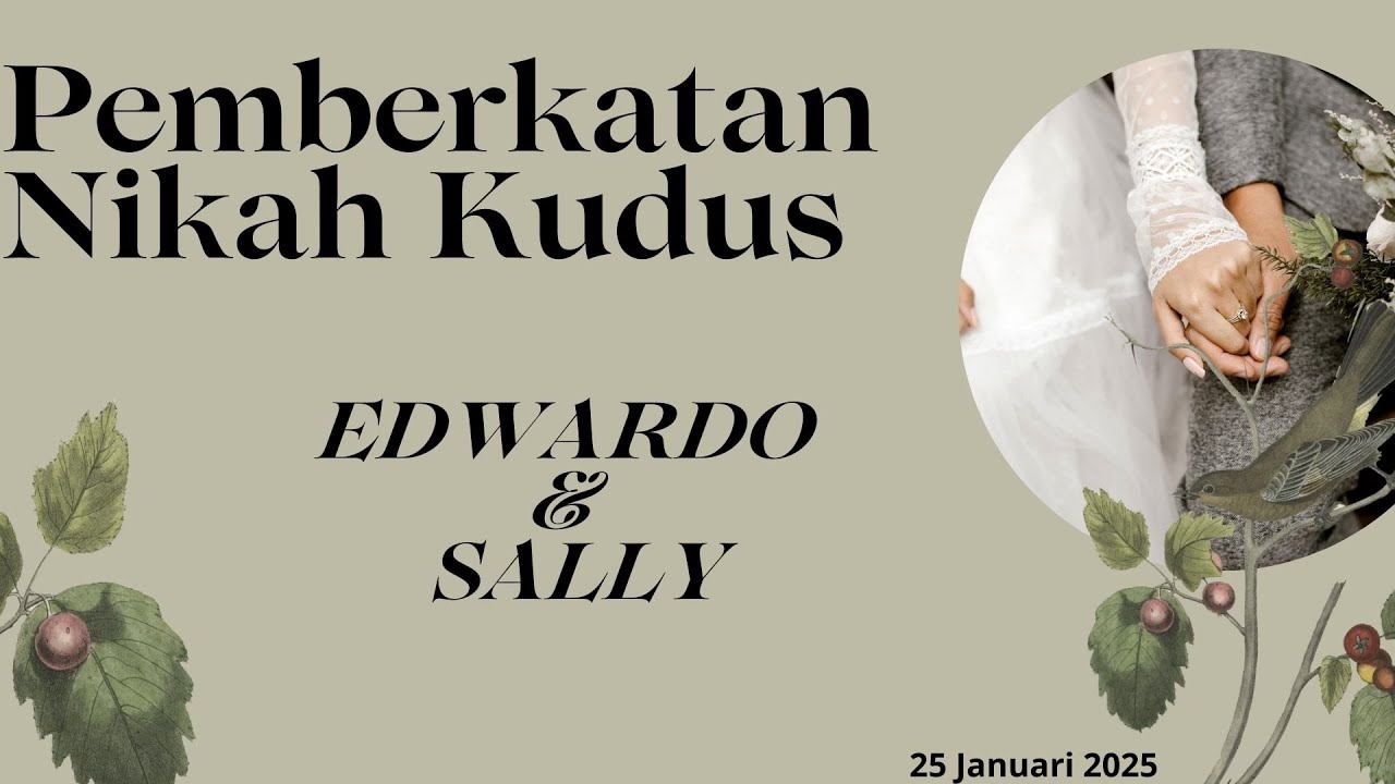 Pernikahan Kudus EDWARDO & SALLY, GKII CURUP 25 Januari 2025 - YouTube