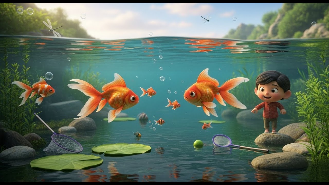 Round and Round Goldfish Song 🐠 | Fun Water Animal Rhyme for Kids ...