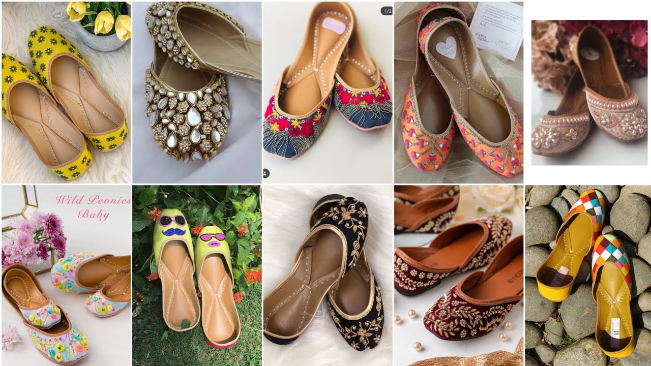 New khussa designs || khusa designs for girls - YouTube