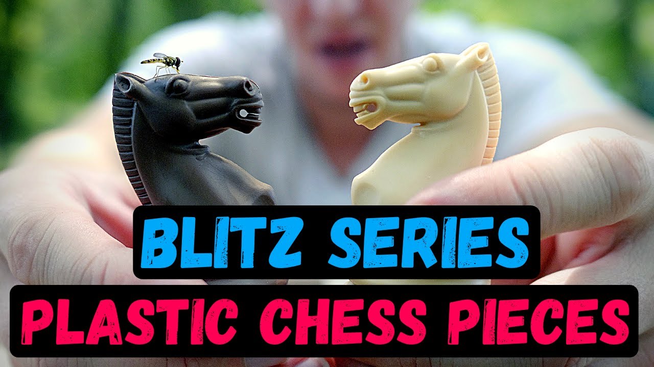 Chessbazaar - Blitz Series Plastic Chess Pieces - Sandalwood and ...