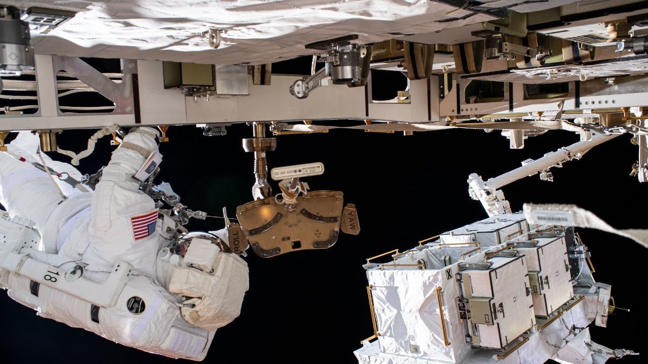 Spacewalk Outside the International Space Station - YouTube