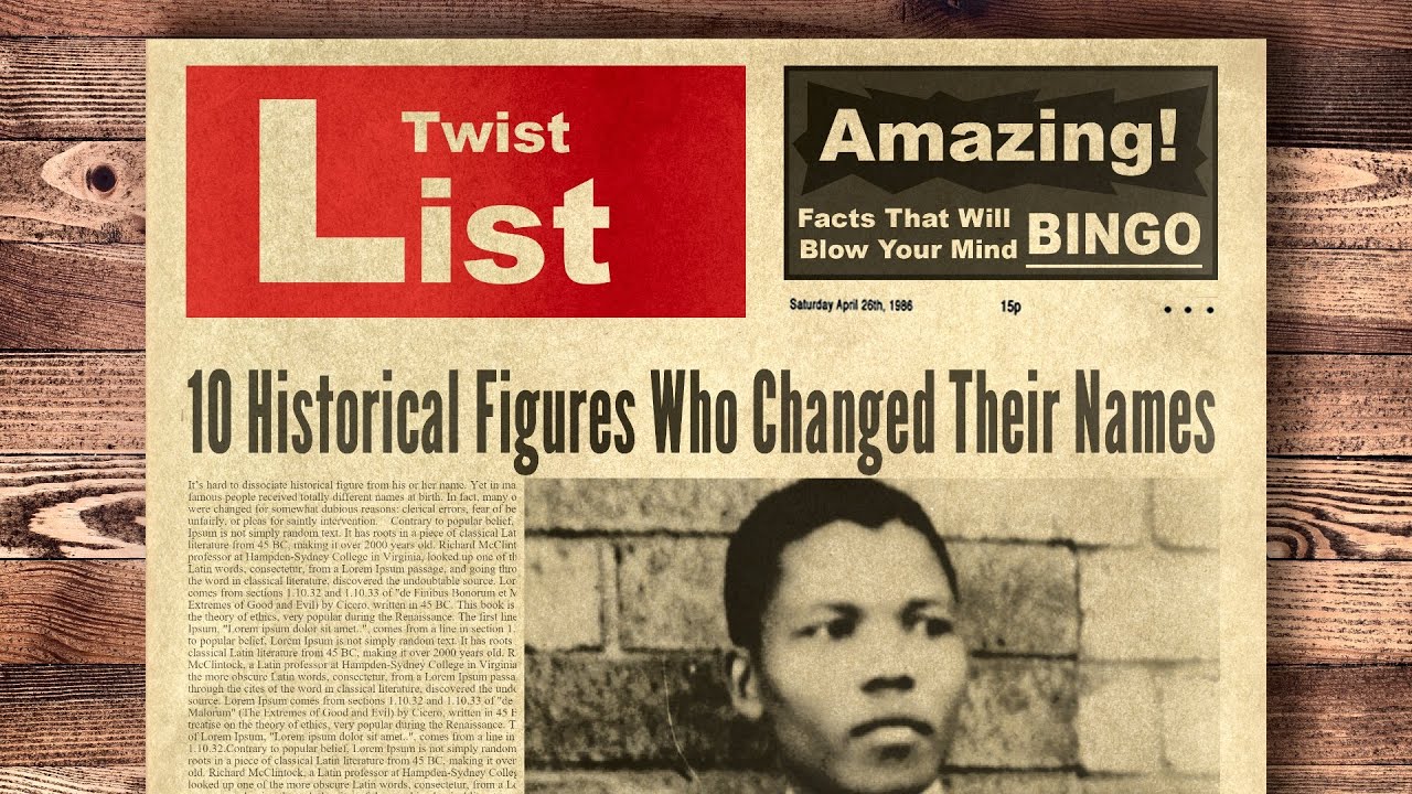 10 Historical Figures Who Changed Their Names - YouTube