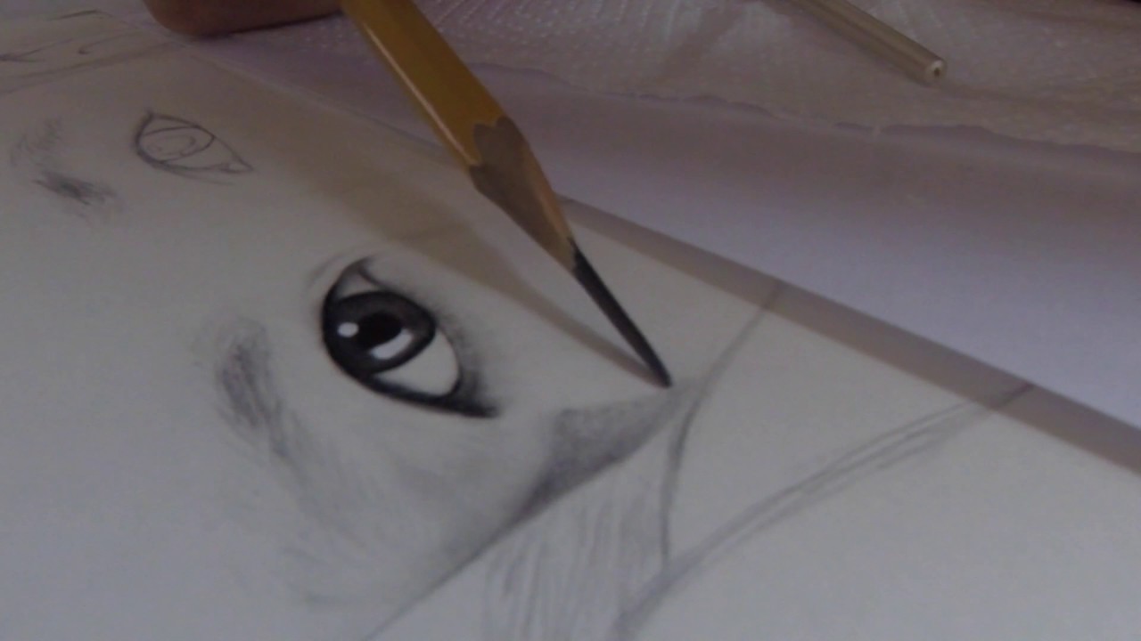 How to draw male eye and eyebrow - YouTube