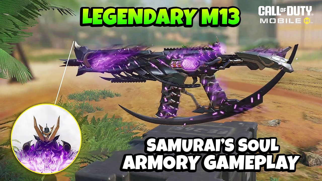 Free Legendary M13 Gameplay CODM - Samurai's Soul Armory Draw COD ...