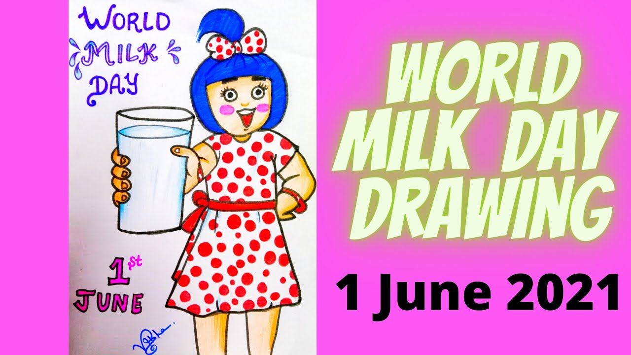 World Milk Day Drawing|Milk Day Drawing - YouTube