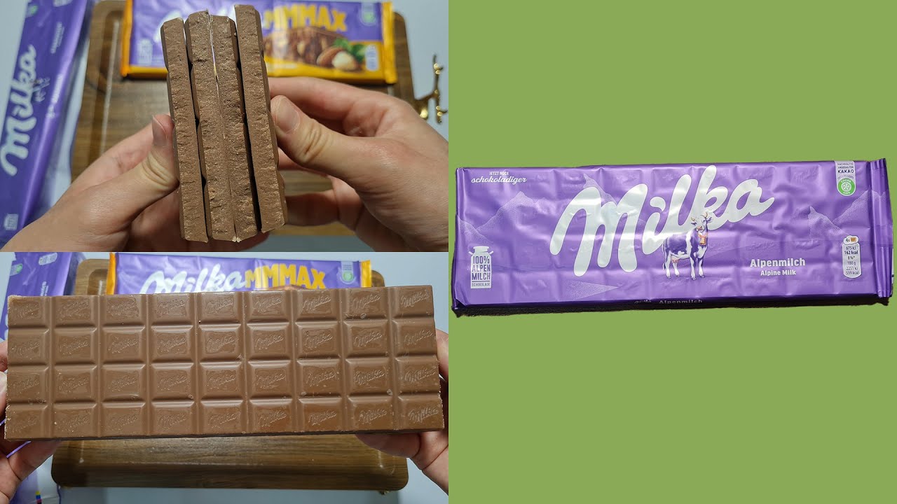 Milka Alpine Milk Chocolate ( Giant Size ) | 4K - YouTube