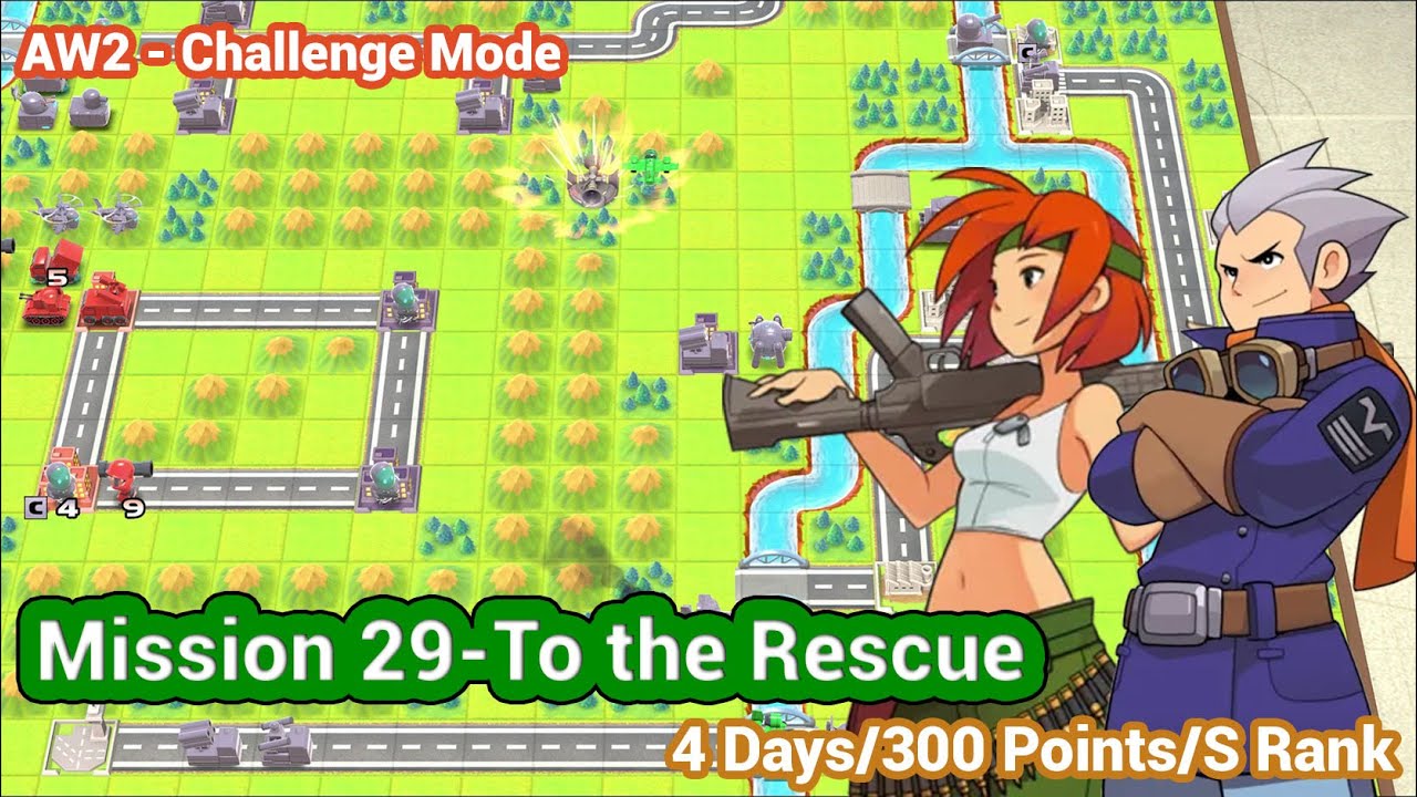 AW2 - Mission 29 - To the Rescue - Challenge Campaign | Advance War 1+2 ...