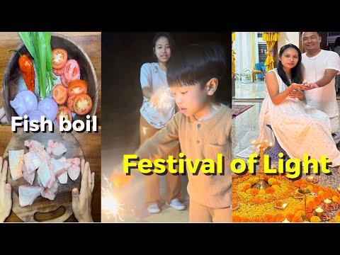 Happy Diwali//Easy fish boil Recipe //Nikseek family//North East India ...
