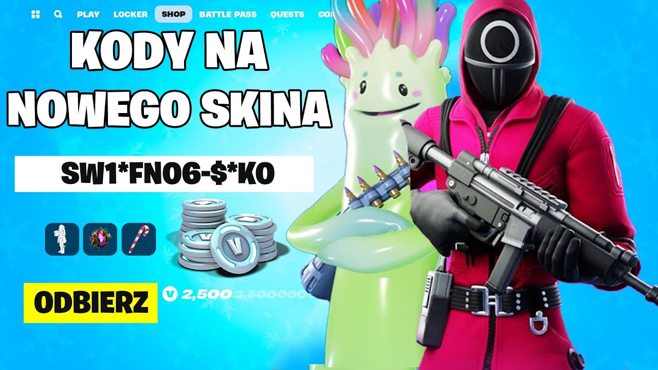 UŻYJ KOD NA SKINA + VDOLCE PO AKTUALIZACJI W FORTNITE! - YouTube