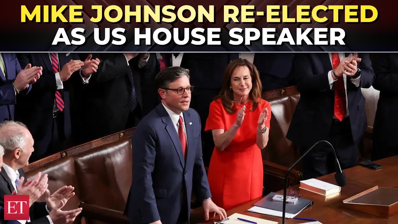 Mike Johnson re-elected as US House speaker after dramatic floor vote ...
