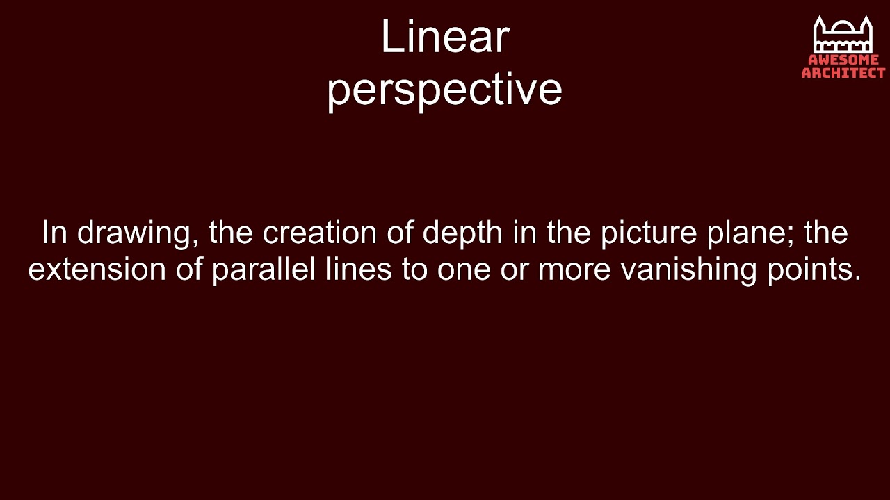 Linear perspective - YouTube