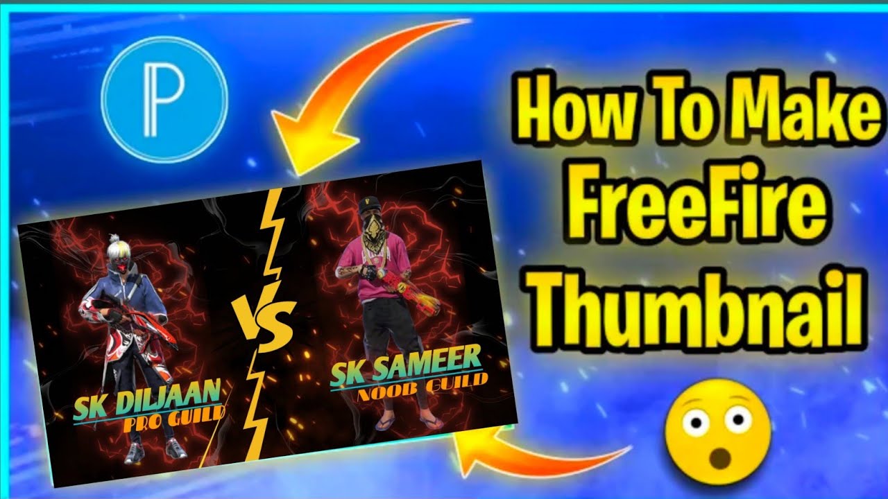 How To Make Free Fire Thumbnail Ff Custom 1vs1 Thumbnail || Mr Diljaan ...
